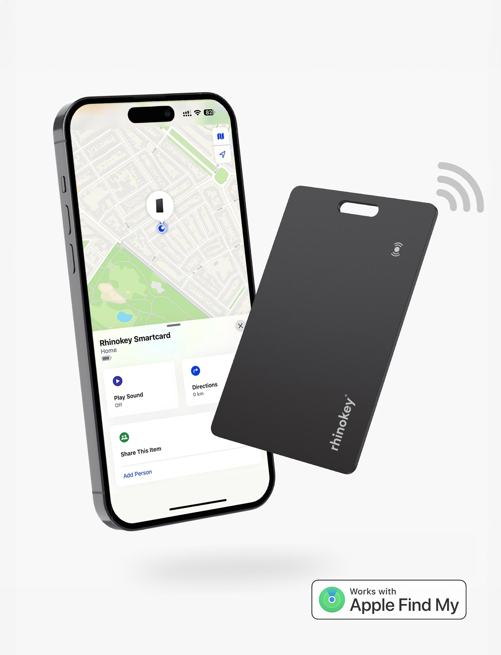 Rhinokey Smartcard - The Apple Find My Trackable 1.8mm card. – Rhinokey®